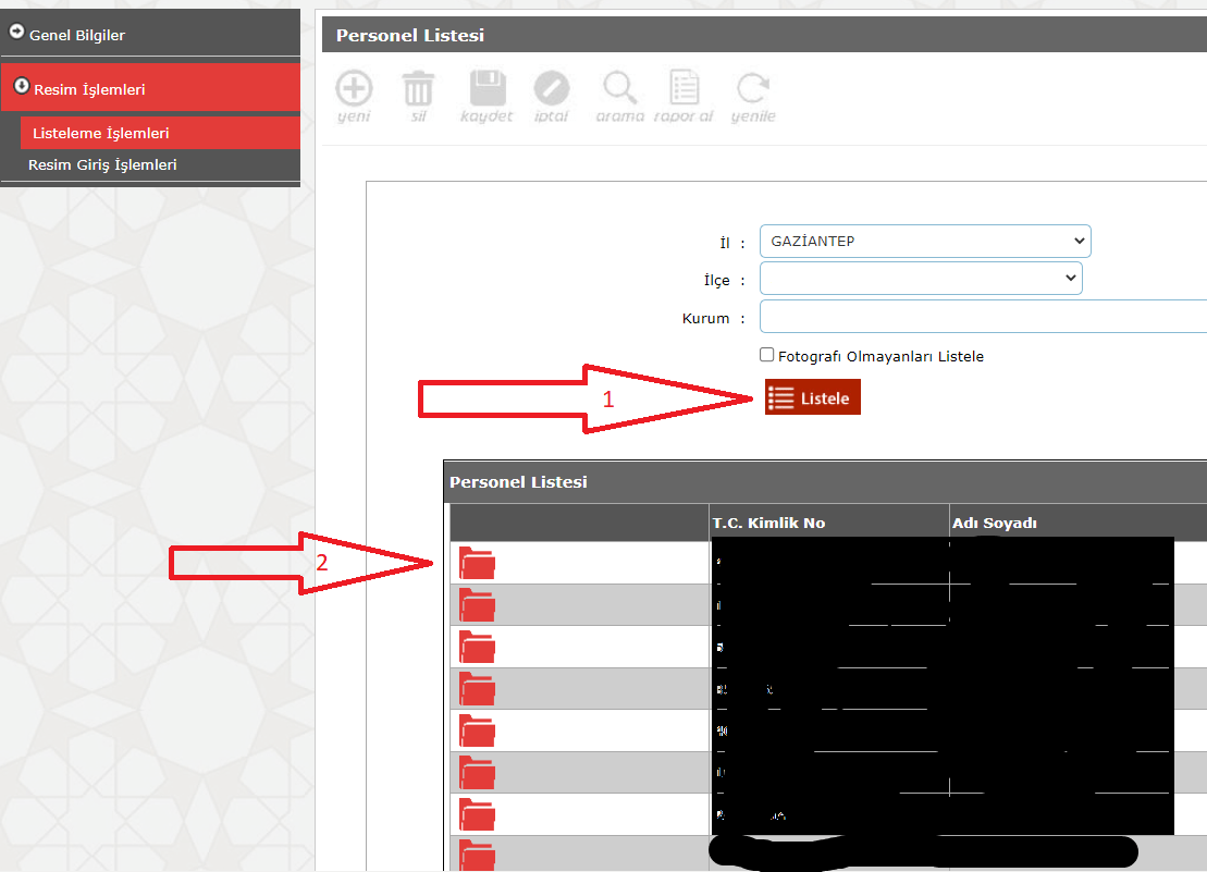 MEBBİS Fotoğraf Yükleme- Öğretmen Personel 1.Yöntem - MEB Personeli ...